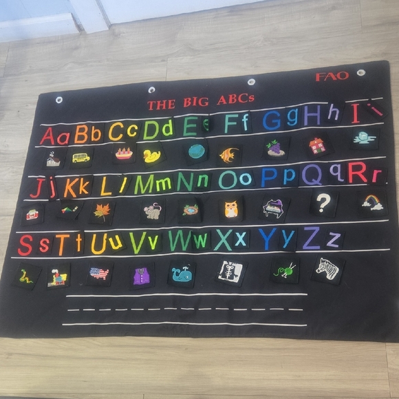 Fao | Toys | Fao Big Abcs Wall Chart | Poshmark